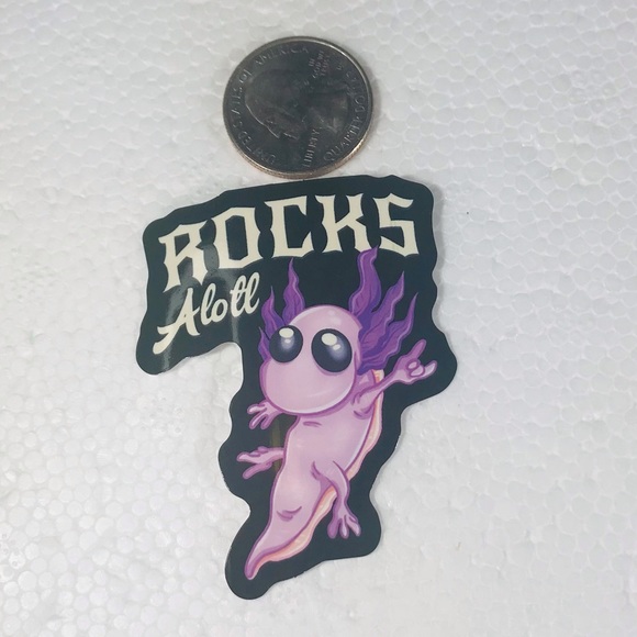 Hand Crafted | Wall Decor | Rocks Axolotl Crazy Trending Waterproof ...